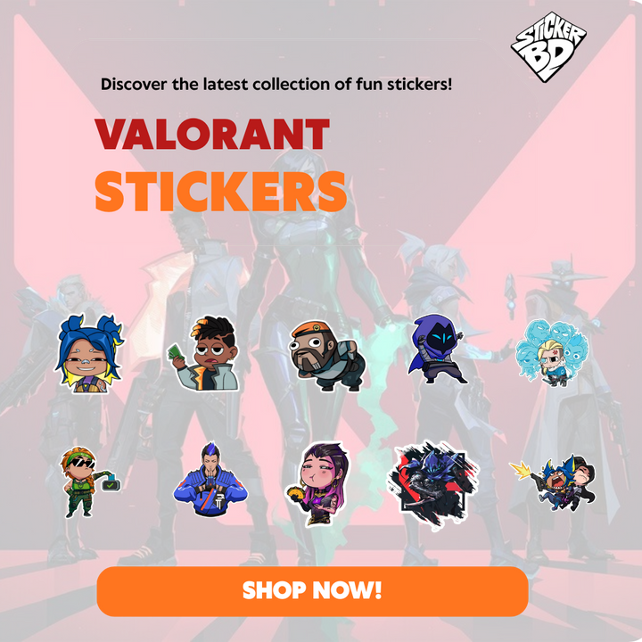 Valorant Game Stickers | Tactical Gaming Designs – StickerBD